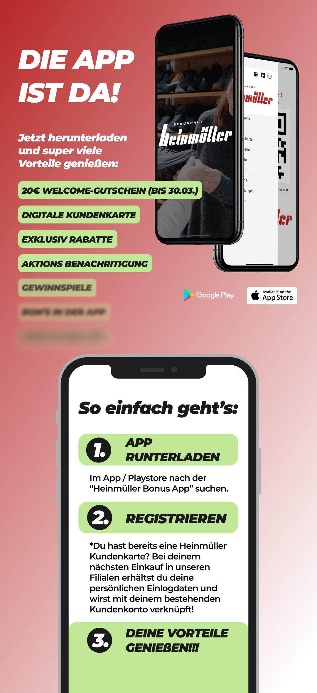 Die Heinmüller Bonus App » Schuhhaus Heinmueller